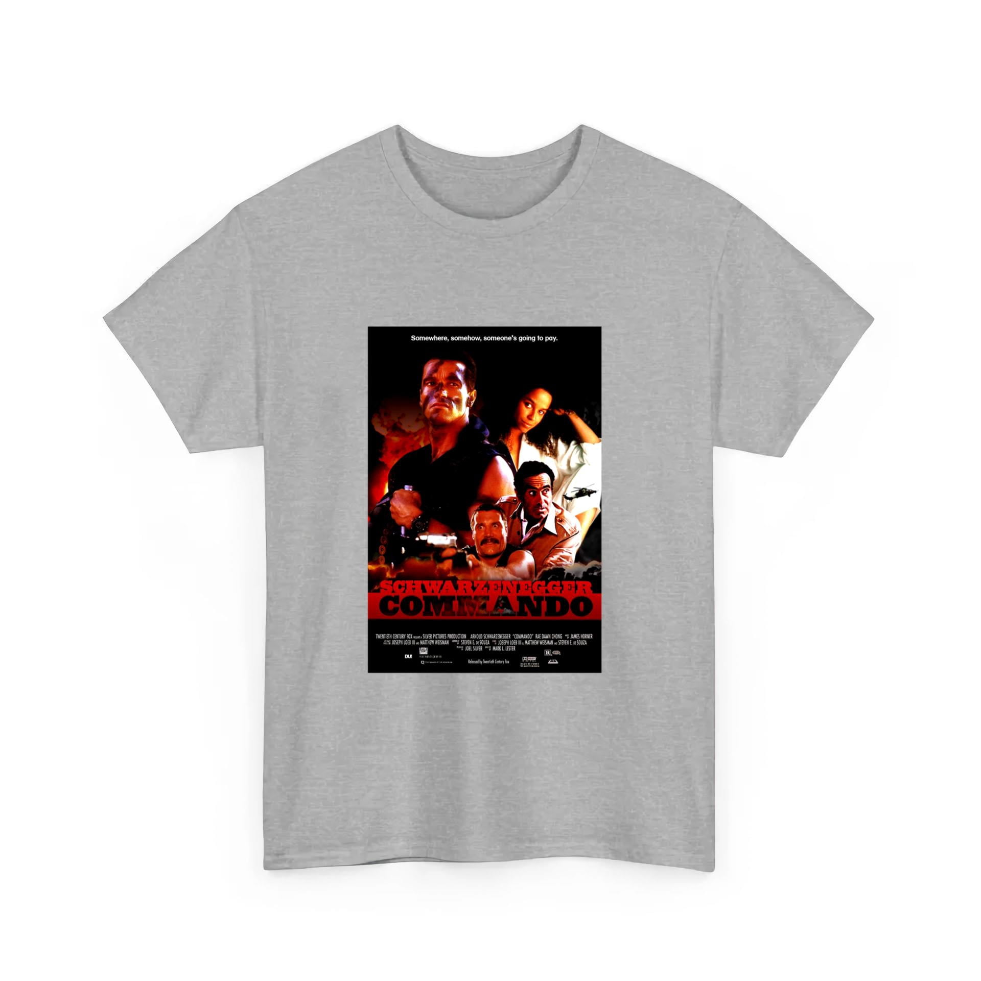 Action Movie Inspired Shirt – Classic Movie Poster Design, Unisex Black ...