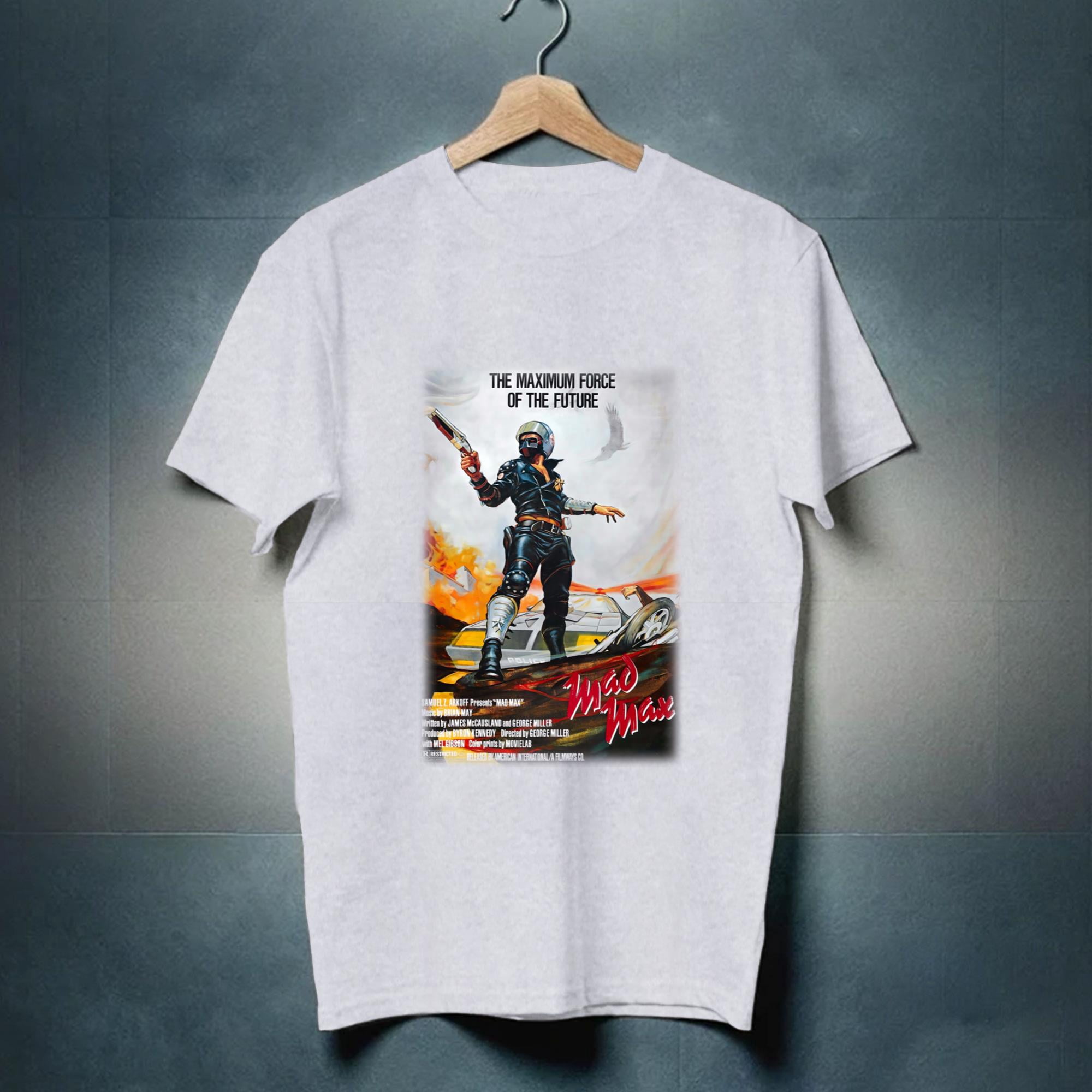 Action Movie Inspired Shirt Graphic Poster Design White all sizes with ...