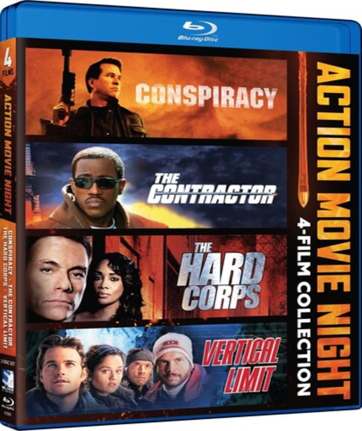 Action Movie Night: 4-Film Collection (Blu-ray), Mill Creek, Action ...