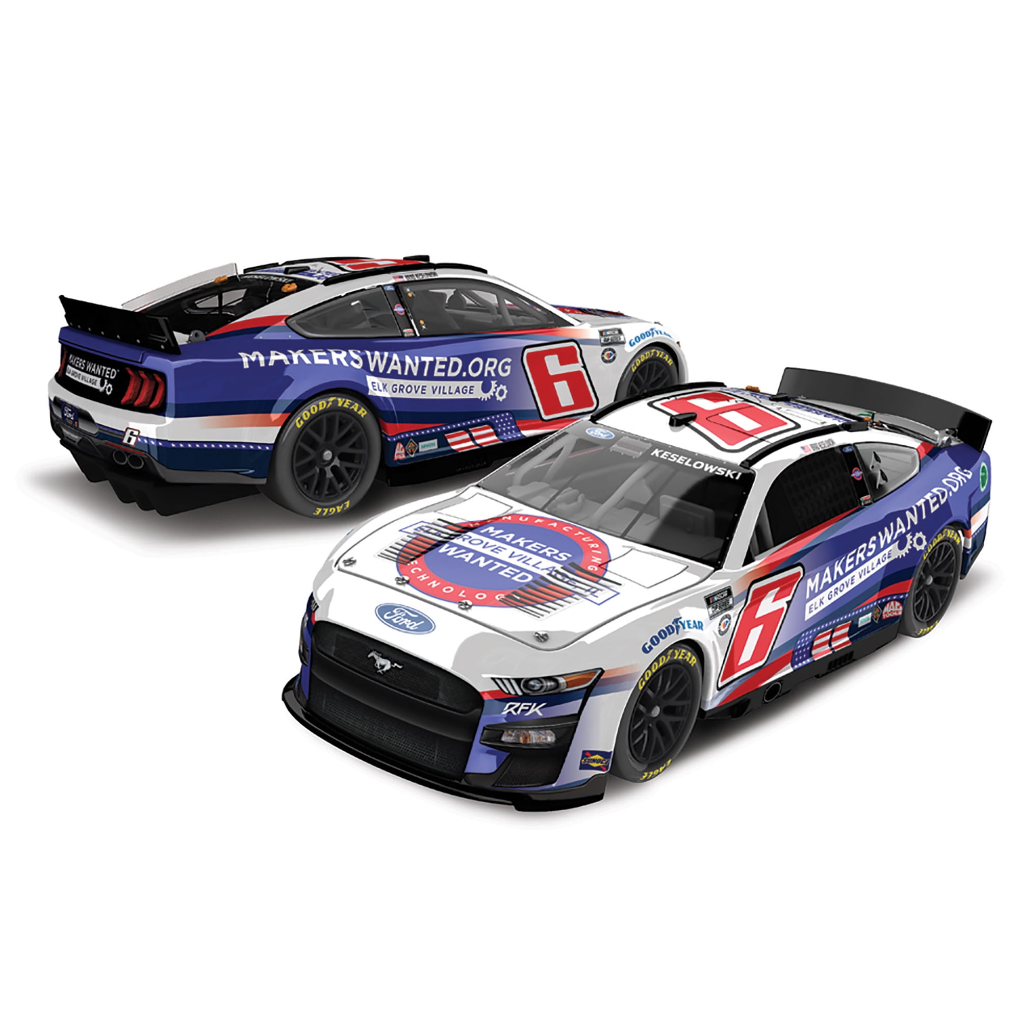 Action Racing Brad Keselowski 2023 #6 Elk Grove Village 1:24 Regular ...