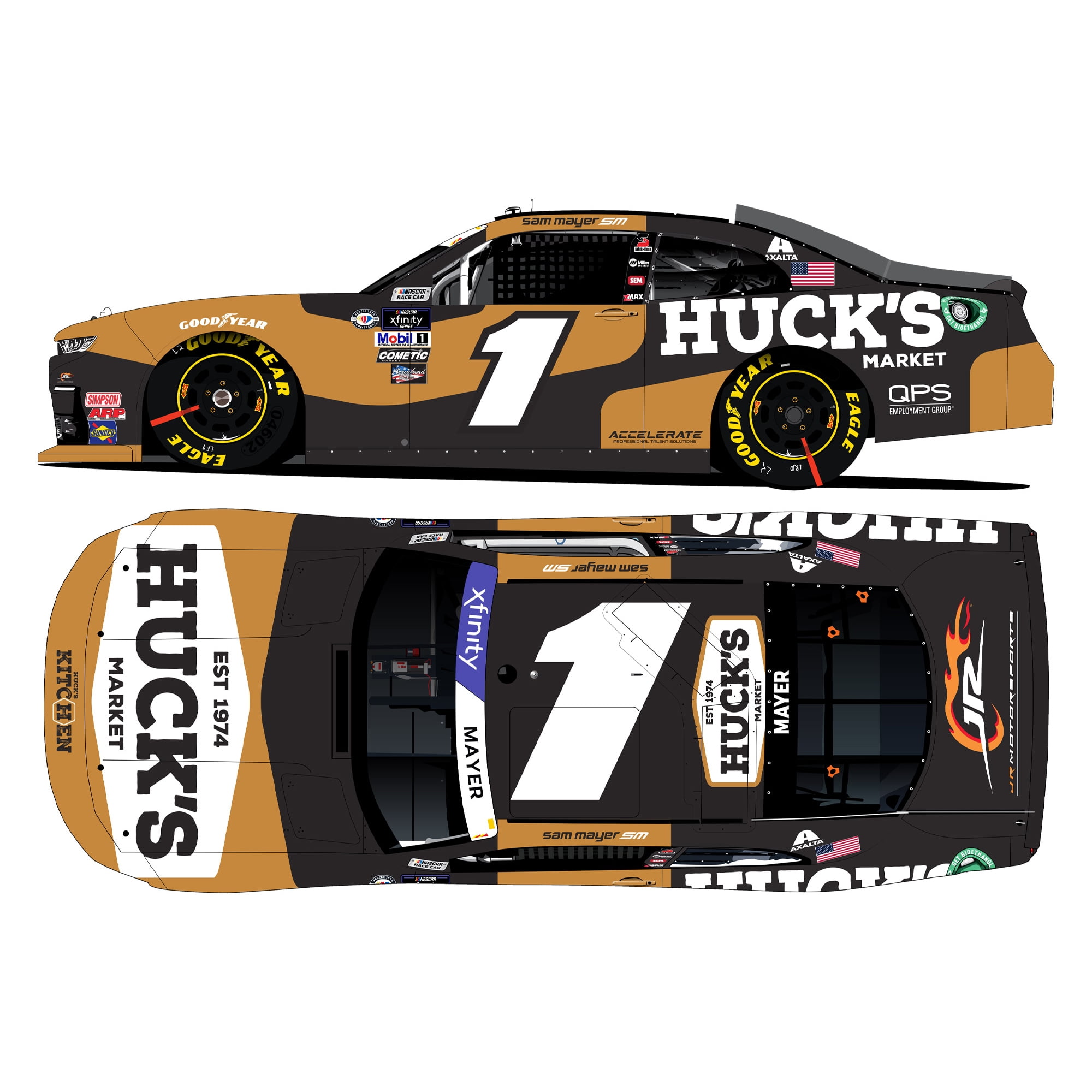 Action Racing 2023 Sam Mayer #1 Huck's Market 1:64 Die-Cast Chevrolet ...