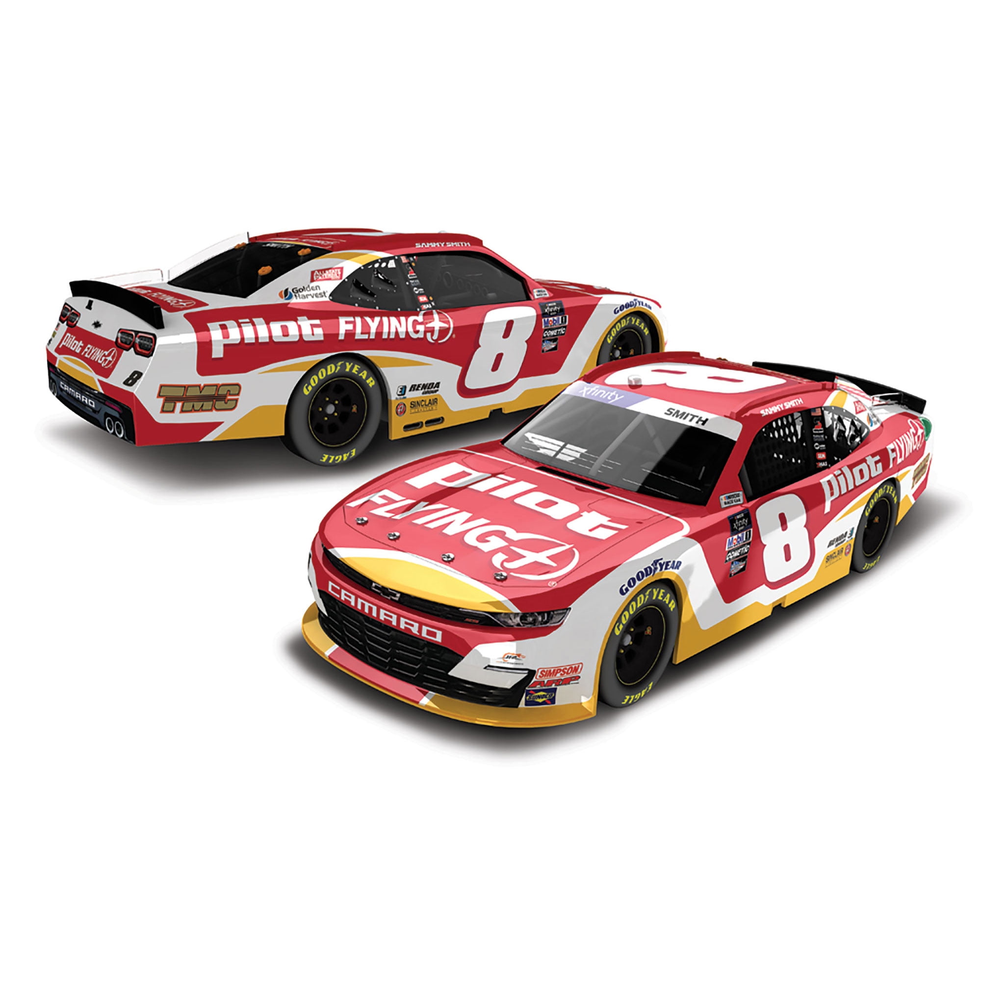 Action Racing Sammy Smith 2024 #8 Pilot Flying J 1:24 Xfinity Series ...
