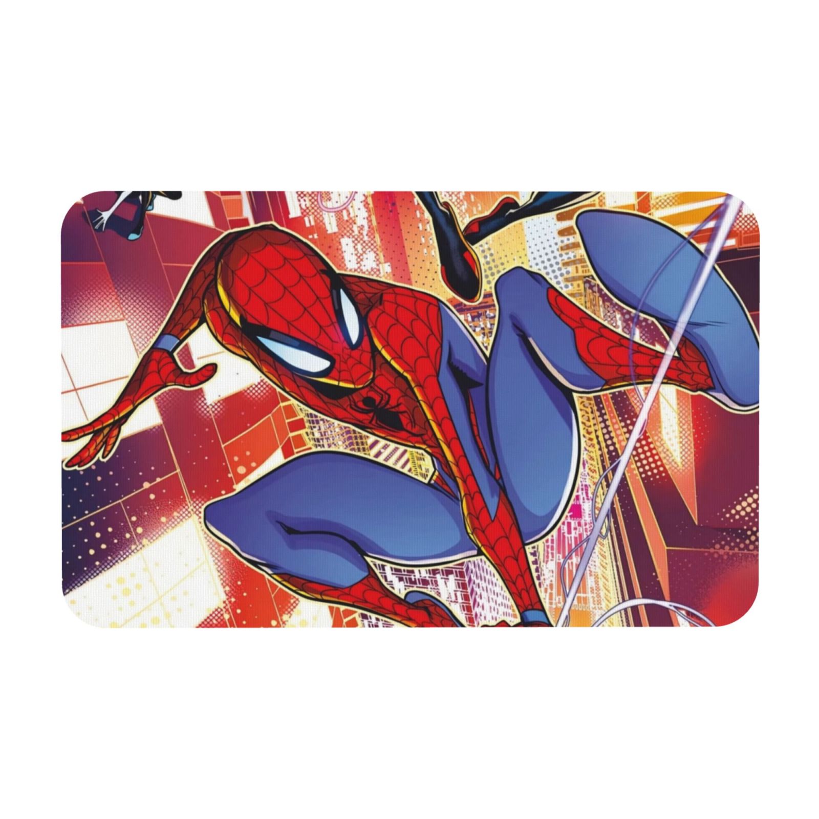 Action Spider-Man Bath Mat,Diatomite Bath Mat,Super Absorbent Bathmat ...