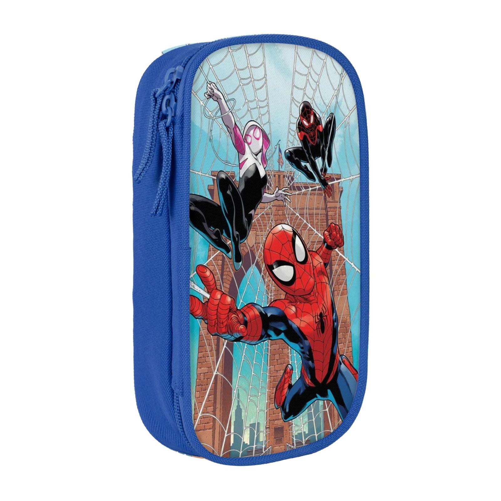 Action Spider-Man Pencil Case,Big Capacity Pencil Pouch Stationery Pen ...