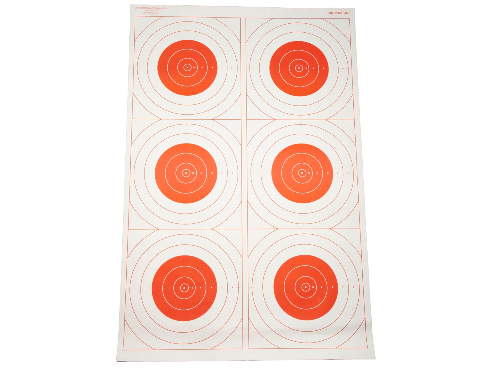 Action Target Six Bull's-Eye Military Training Target, 23 x 35, 100 Per ...