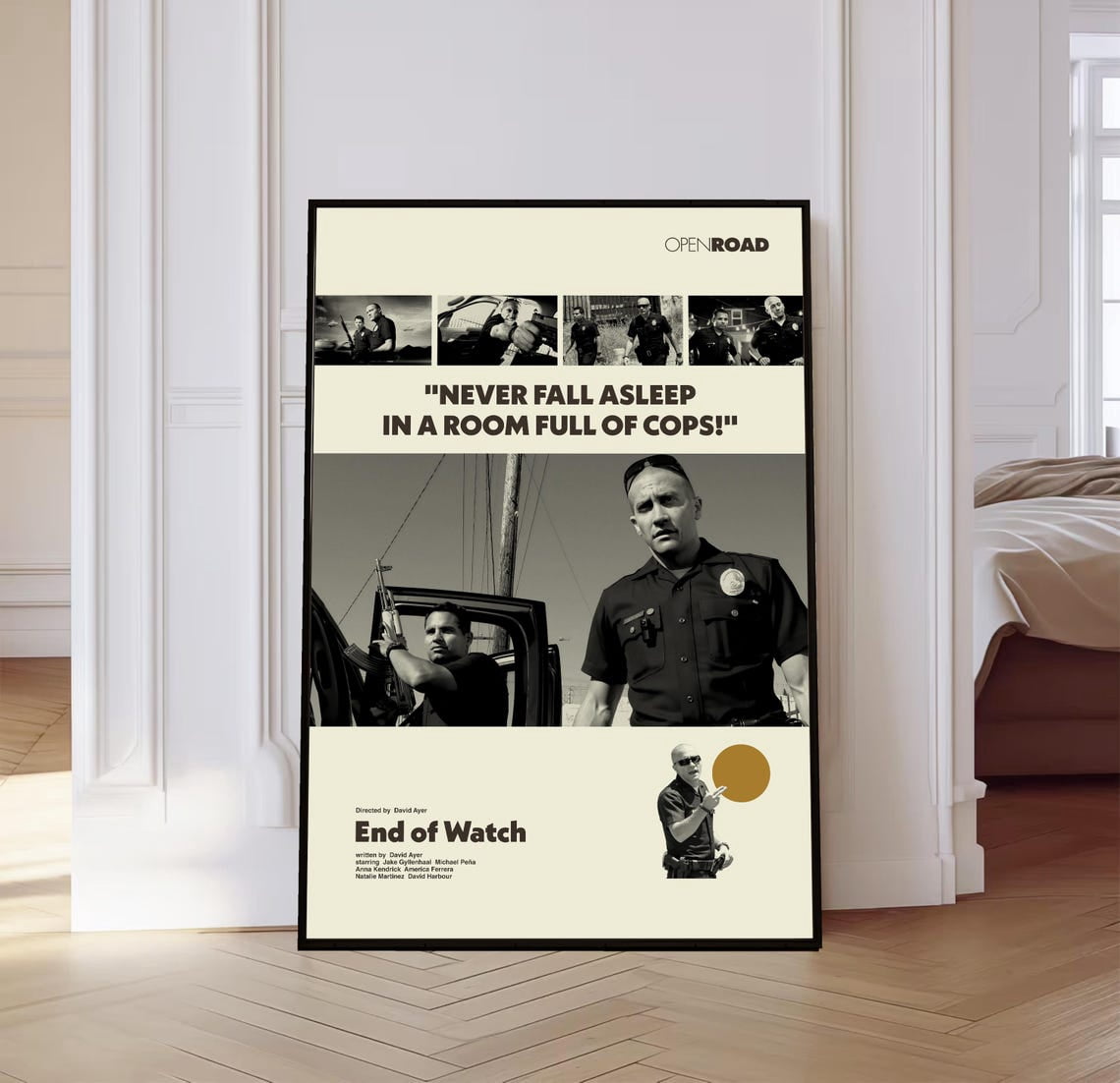 Action Thriller Wall Decor Los Angeles Officers Art Gritty Room ...