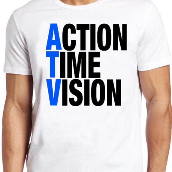 Action Time Vision Graphic Tee Shirt Vintage Punk Retro Cool Top,for ...