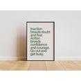 Action Vs Inaction Quote Poster. Confidence Wall Art Courage Poster ...
