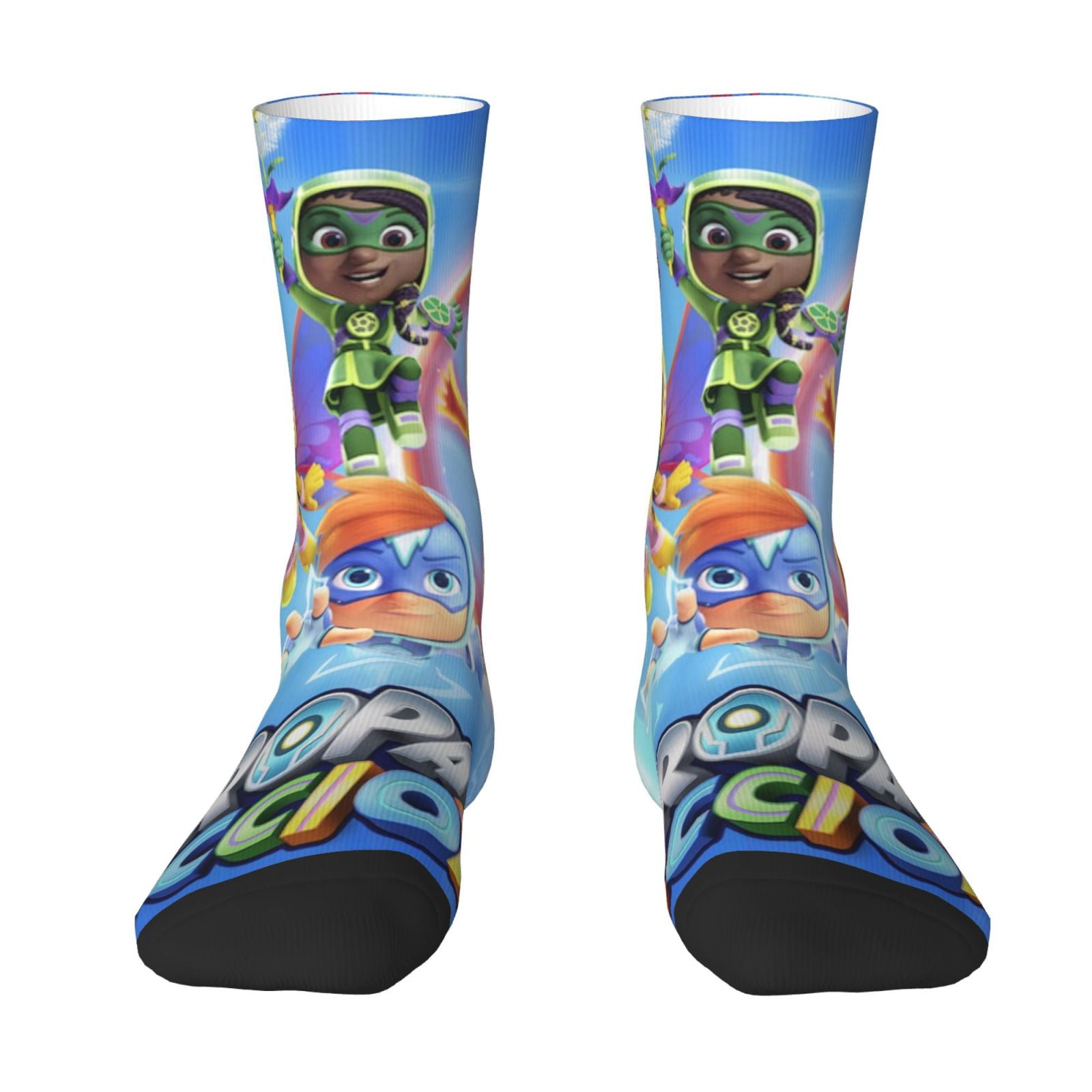 Action pack Socks Athletic Sport Colorful Novelty Graphic Crew Tube ...