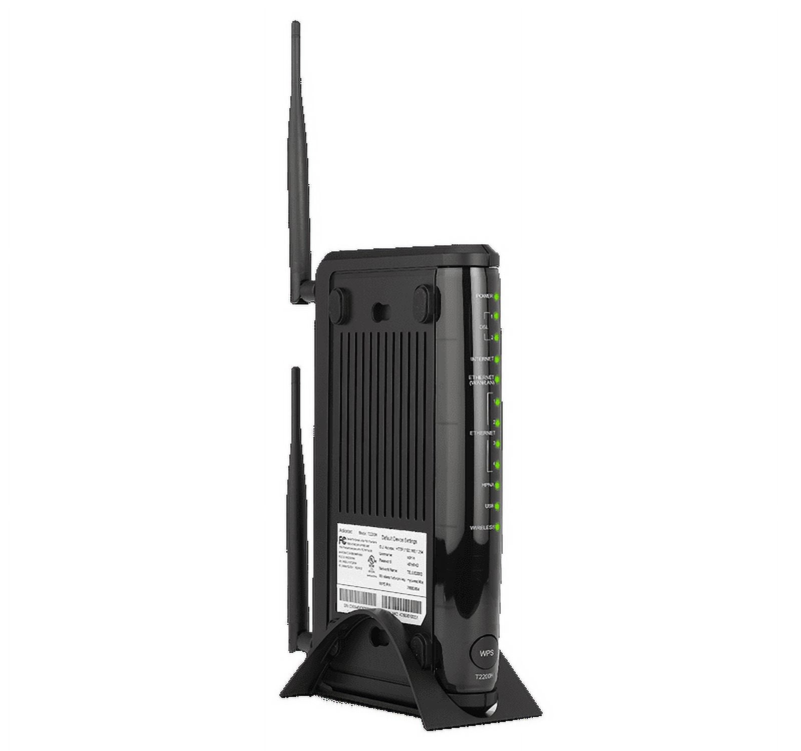 Actiontec T2200H Wireless N Pair-Bonded VDSL Gigabit Ethernet Black ...