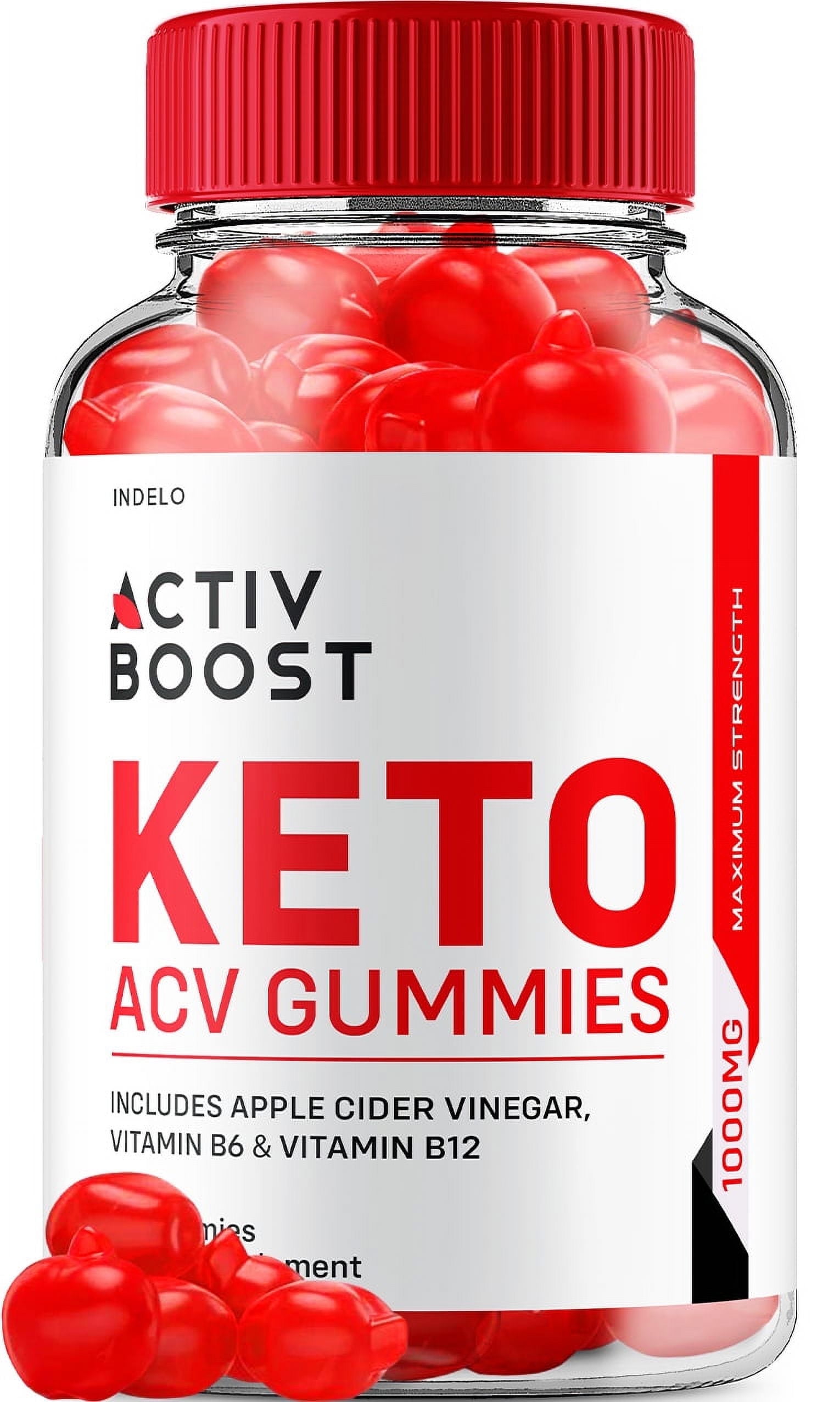 Activ Boost Keto ACV Gummies, 1000MG, Metabolism Booster, Vitamin B12 ...