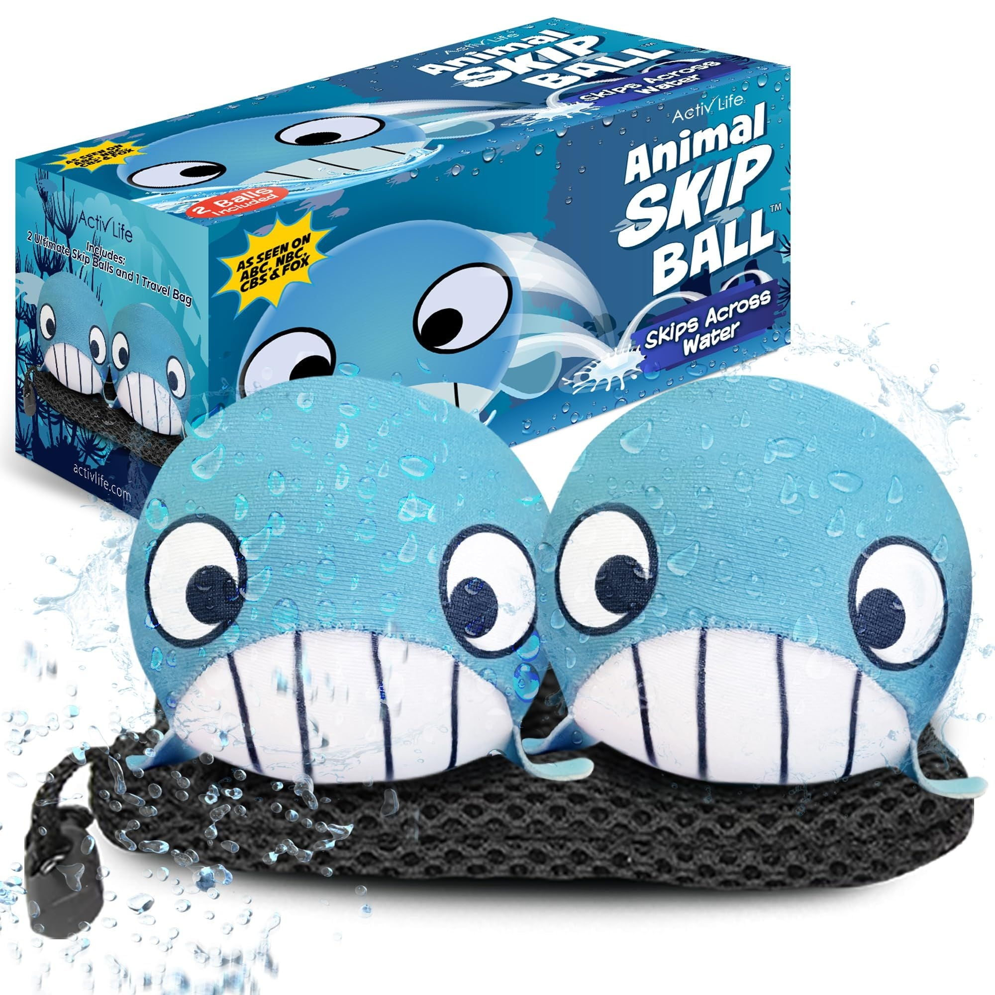 Activ Life 2 Pack Skip Balls, Outdoor Toys for Kids, Summer Beach Games ...