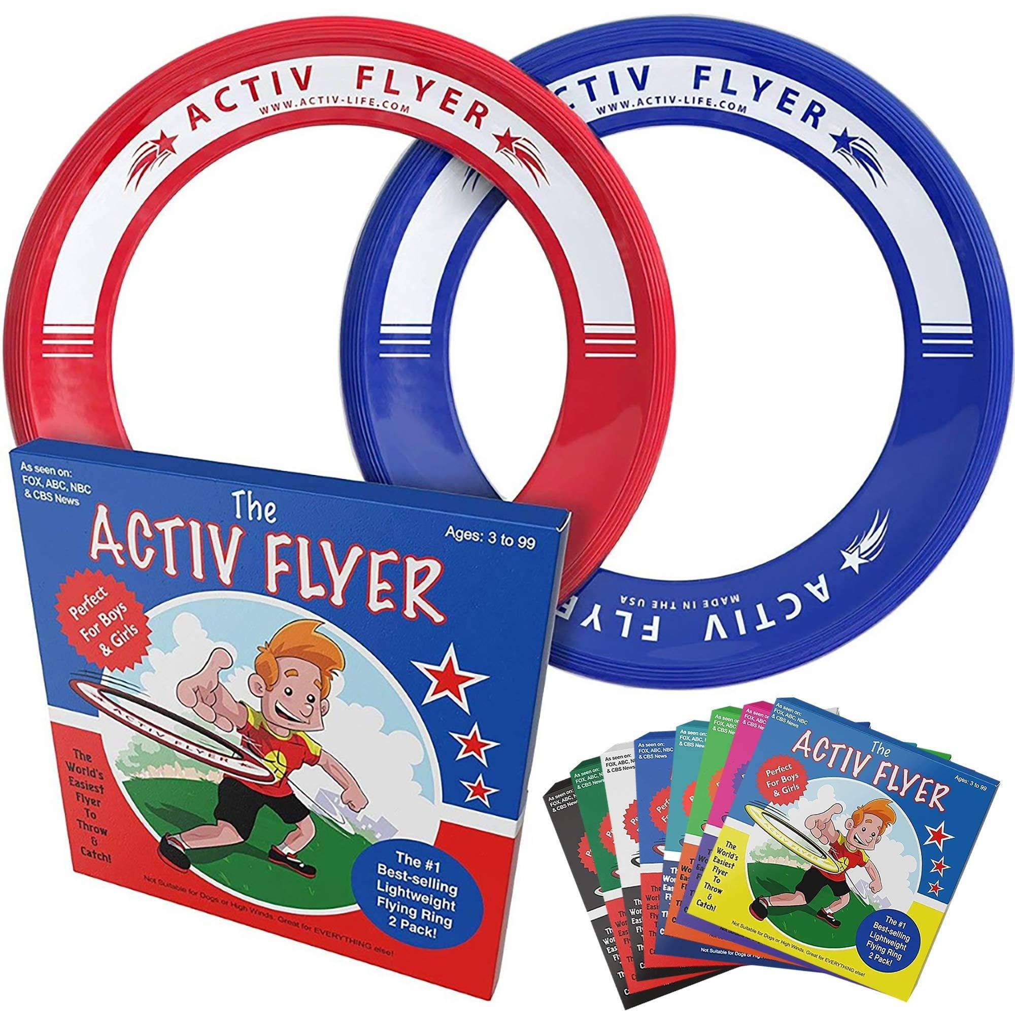 Activ Life Flying Discs for Kids Set of 2 Disc Beach Toys Outdoor ...