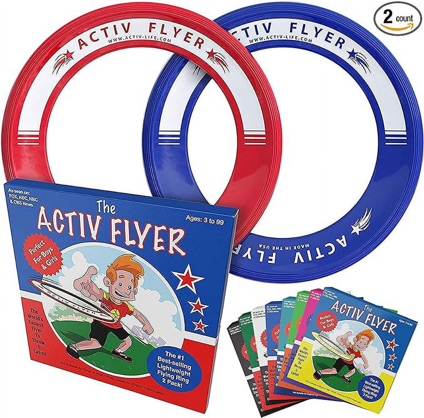 Activ Life Kid’s Flying Rings [2 Pack] They Fly Straight & Don’t Hurt ...