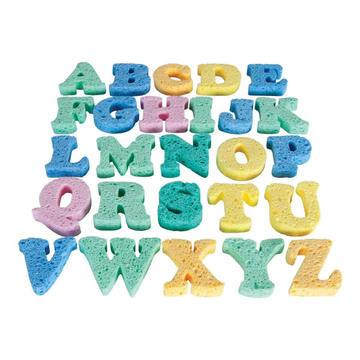 Activa 3" Uppercase Alphabet Super Sponge Set - 26 Pieces - Walmart.com