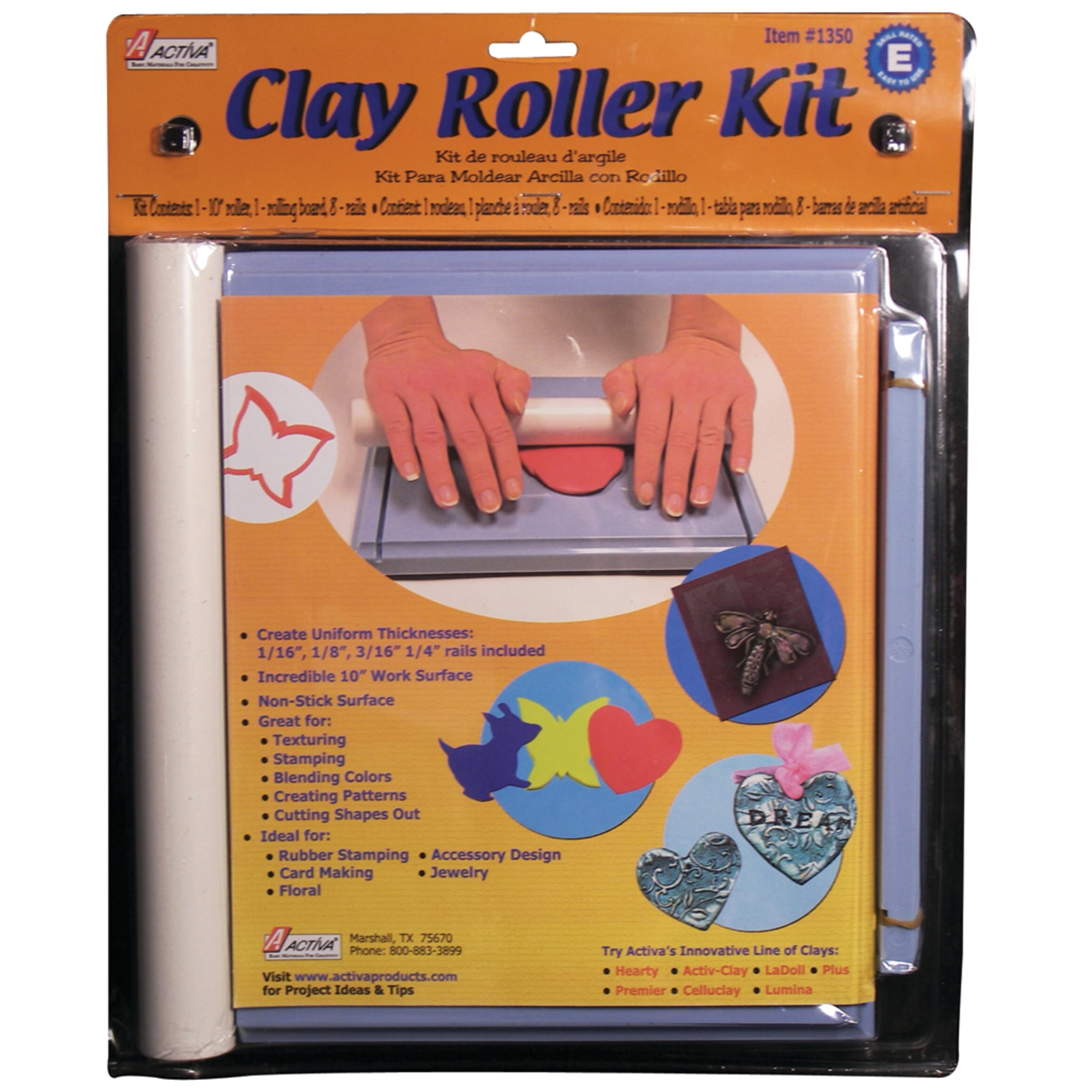 Activa Clay Roller Kit, 8" x 10" - Walmart.com