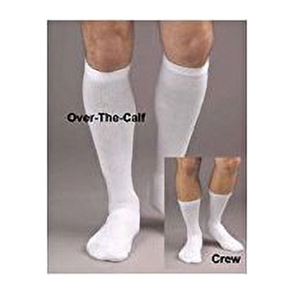 Activa CoolMax Athletic Support Socks - White, 20-30 mmHg, Crew, Medium ...
