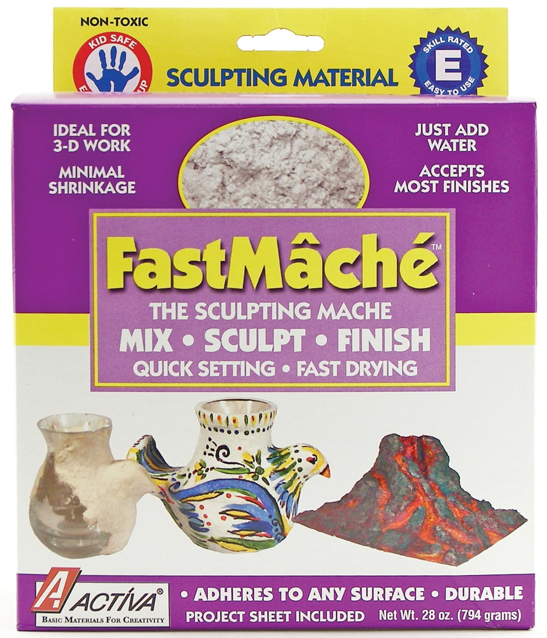 Activa Fast Mache Quick Hardening Papier Mache, 24 oz. - Walmart.com