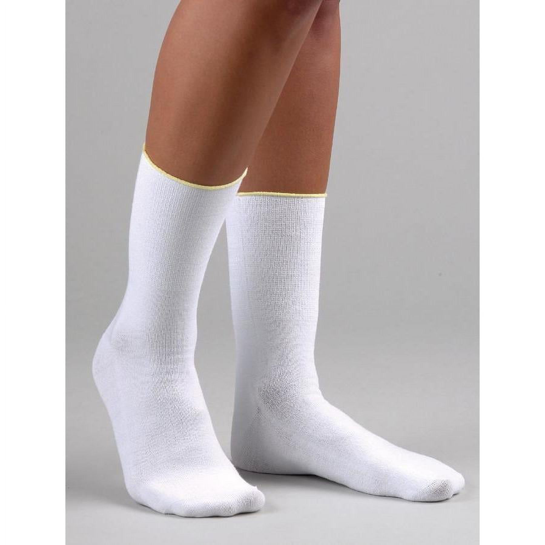 Activa H6212 Pressure Lite Light Energizing Diabetic Calf Socks, White ...