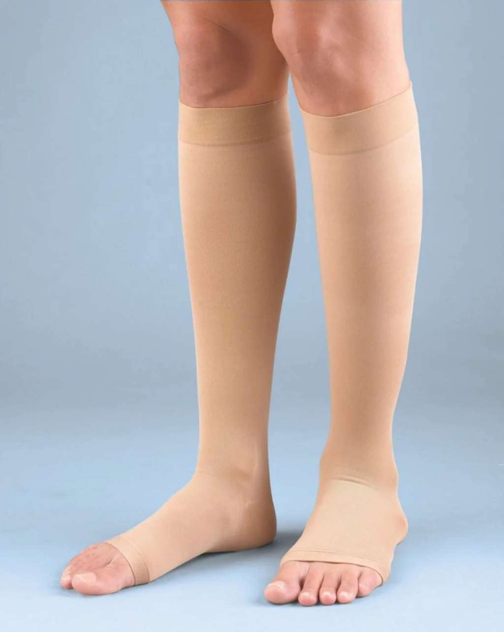 Activa Soft Fit Graduated Therapy Open Toe Knee High 20-30mmHg Beige ...