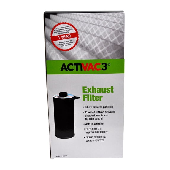 Activac III HEPA Central Vacuum Exhaust Filter and Muffler - Walmart.com