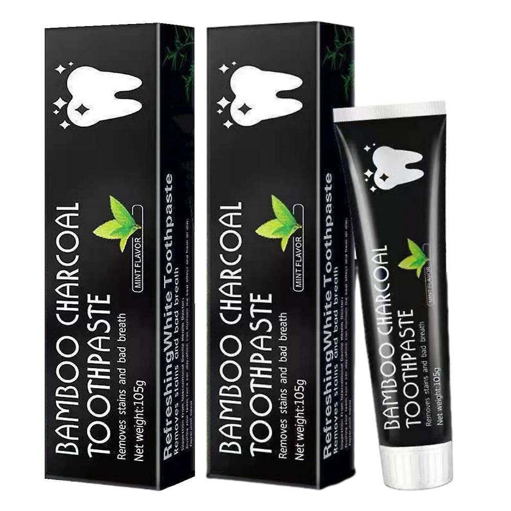 Activated Bamboo Charcoal Toothpaste - 1-3pcs, Fluoride Free, 105g ...