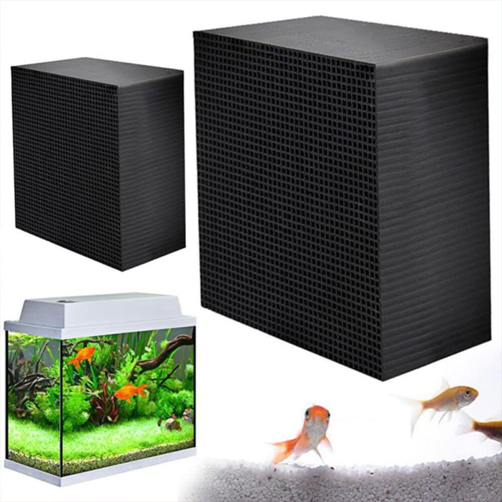 Activated Carbon Aquarium Filter, Fish Tank Cleaner Cube Honeycomb ...