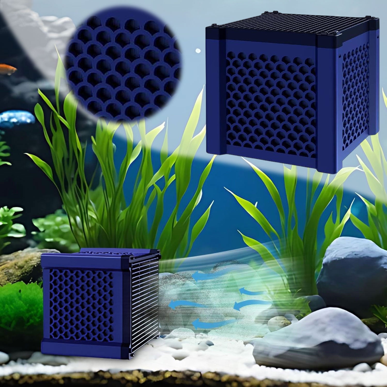 Activated Carbon Aquarium Filter - Water Purifier Cube for Fish Tanks ...