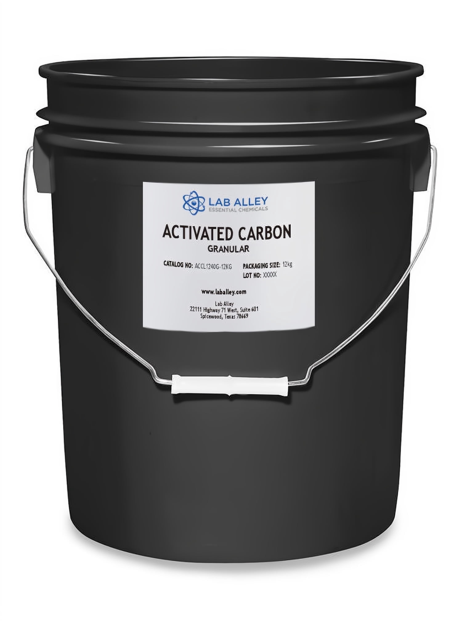 Lab Alley Activated Carbon, Food Grade, Granular, 12 Kilograms ...
