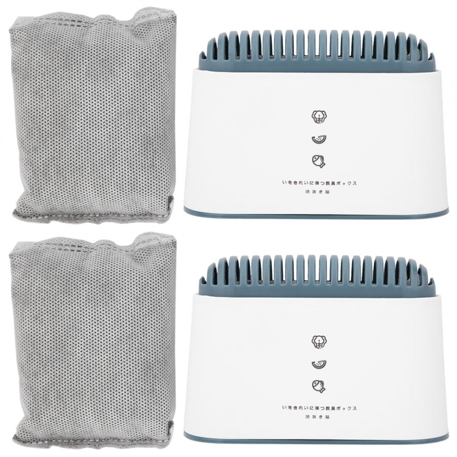 Activated Carbon Deodorizer Boxes for Home Use 2-Pack Fridge Odor ...