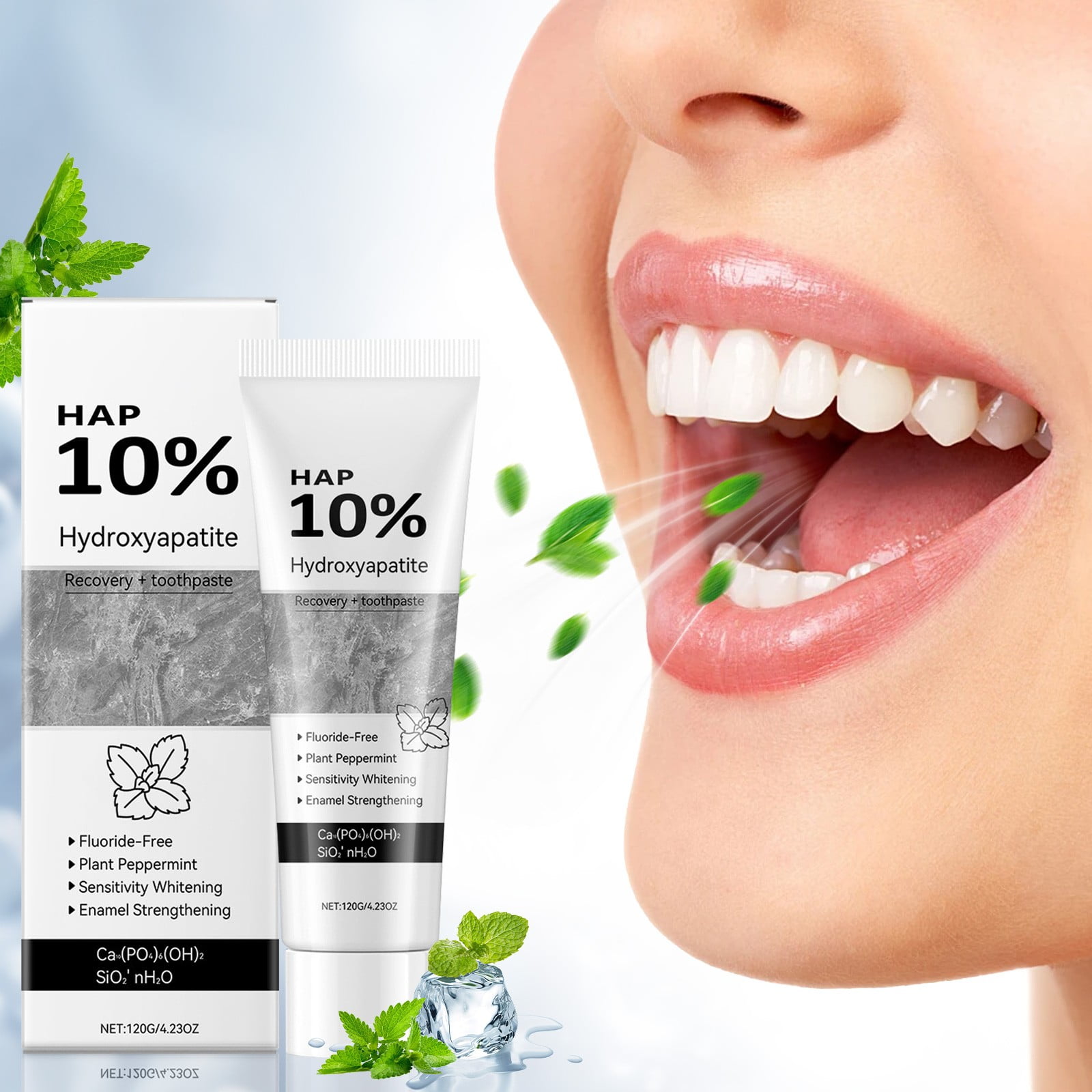 Activated Charcoal & Fresh Mint Toothpaste | Fluoride Free Toothpaste ...