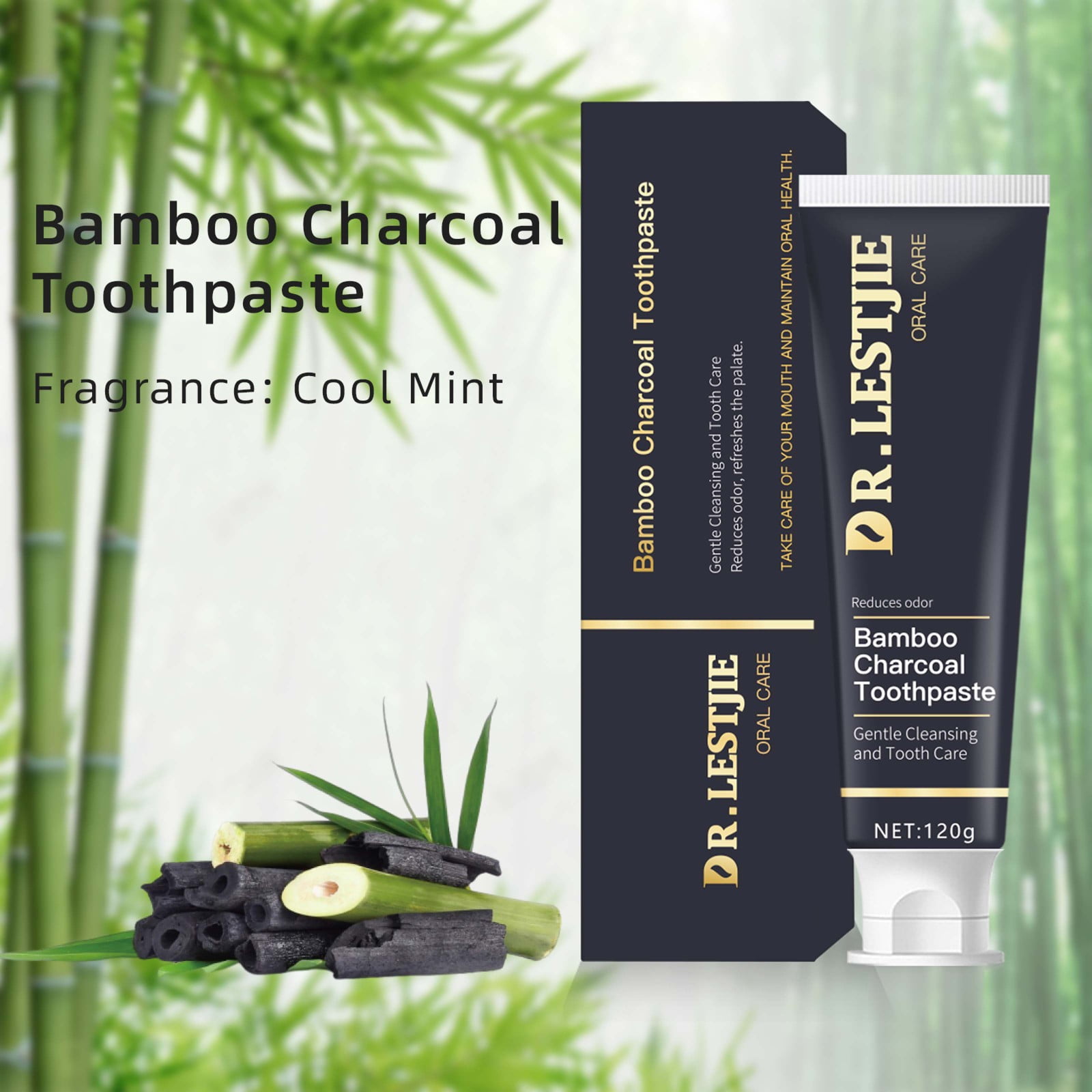 Activated Charcoal Toothpaste for Teeth Whitening, Stain Removal, and ...