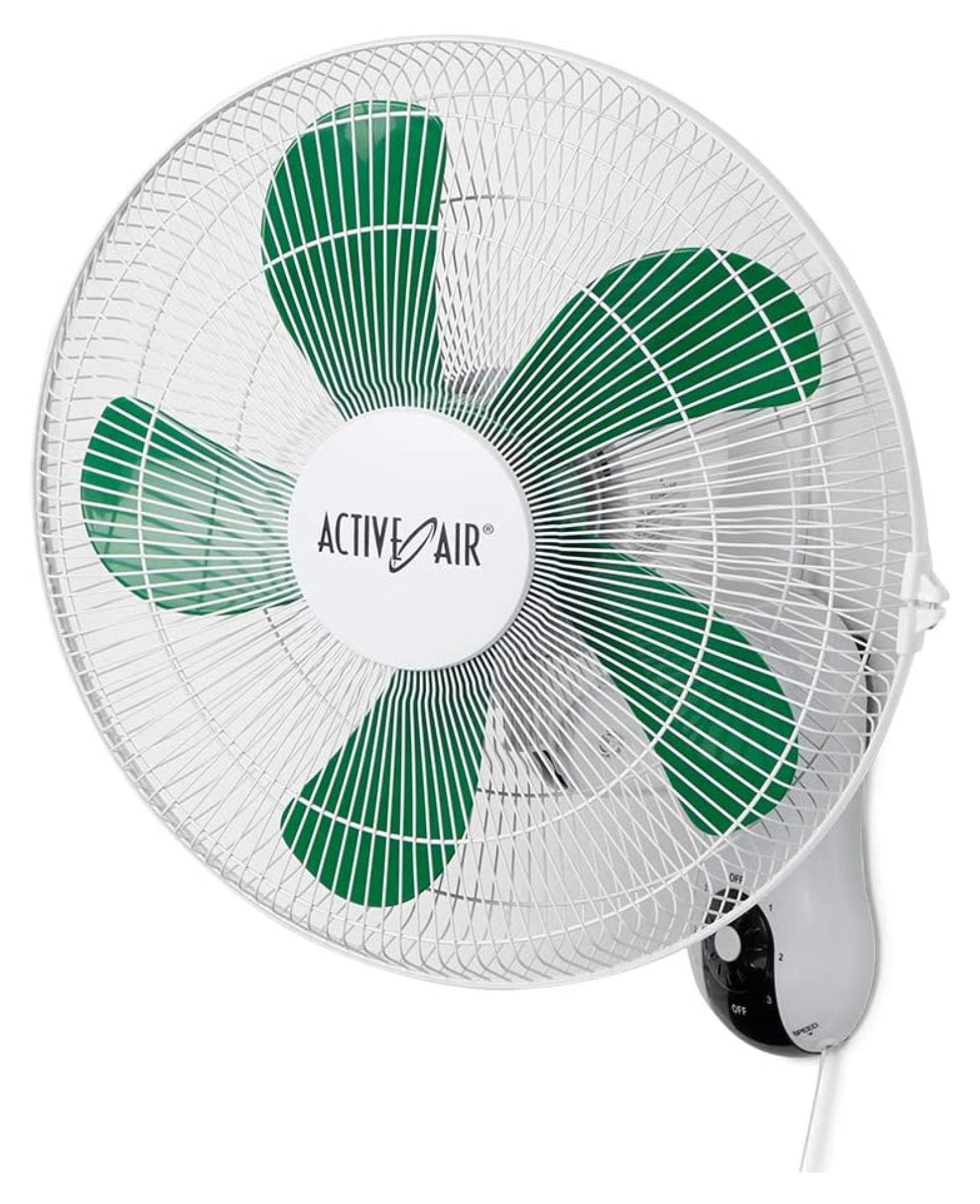 Active Air ACF16 16 inch 3-Speed Wall-Mountable 90-Degree Oscillating Hydroponic Grow Fan ...