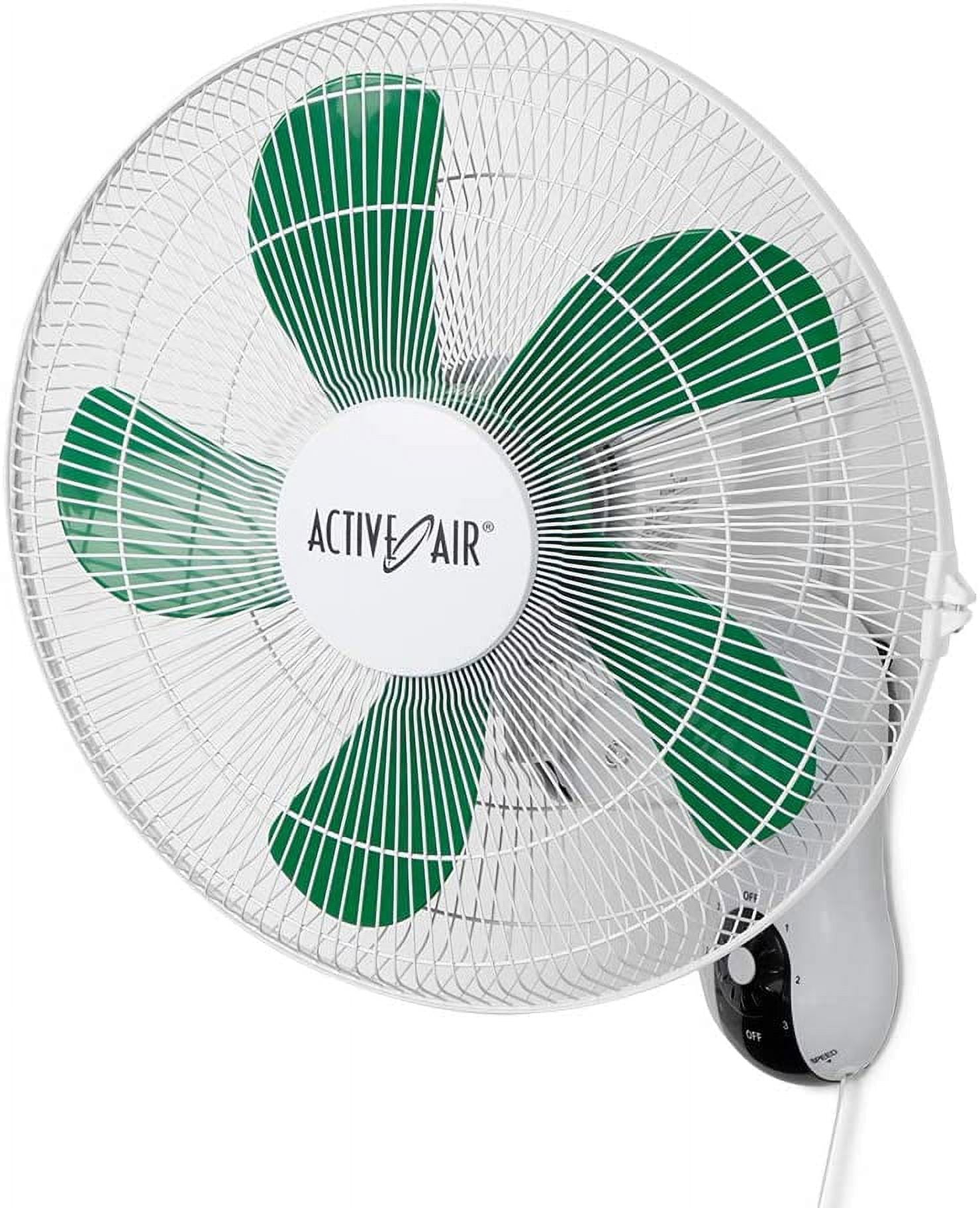 Active Air ACF16 16 inch 3-Speed Wall-Mountable 90-Degree Oscillating ...