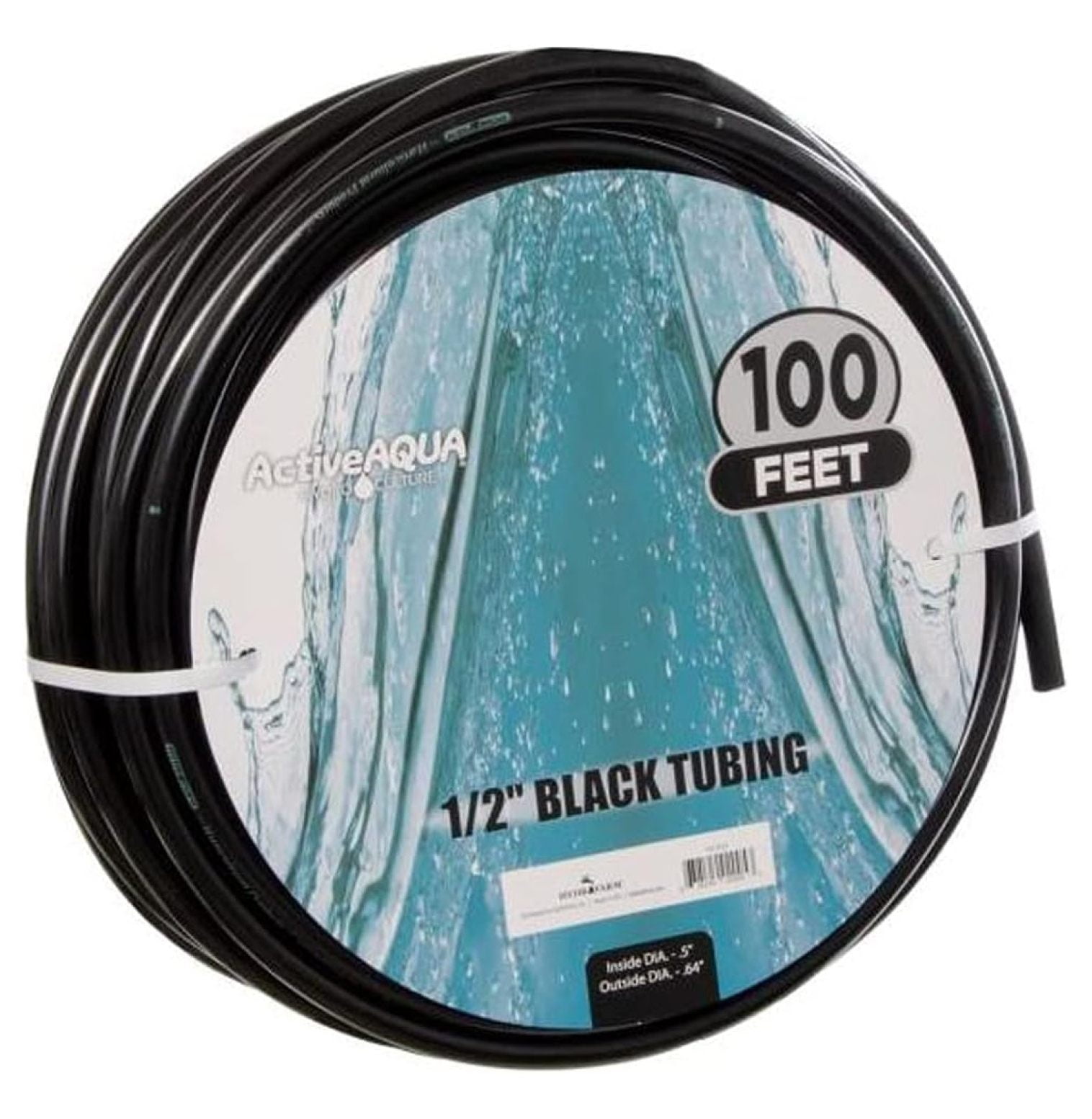 Active Aqua 0.5 Inch Inside Diameter Black Vinyl Tubing for Indoor ...