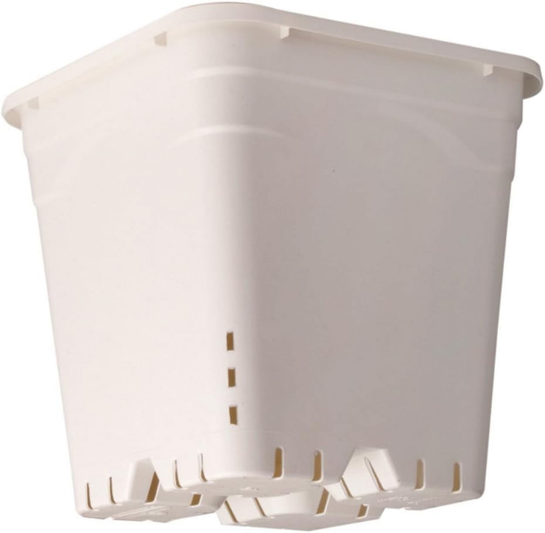 Active Aqua HG12X12SW White 12" x 12" Square Pot, 12" Tall, 24 Count ...