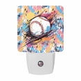 Active Baseball Plug-in LED Night Lights Watercolor Sport Style Auto ...