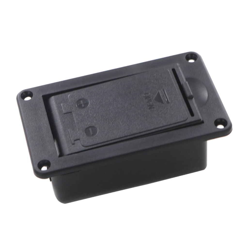 Active Bass Guitar Pickup 9V Battery Box Plastic Battery Cover Holder ...