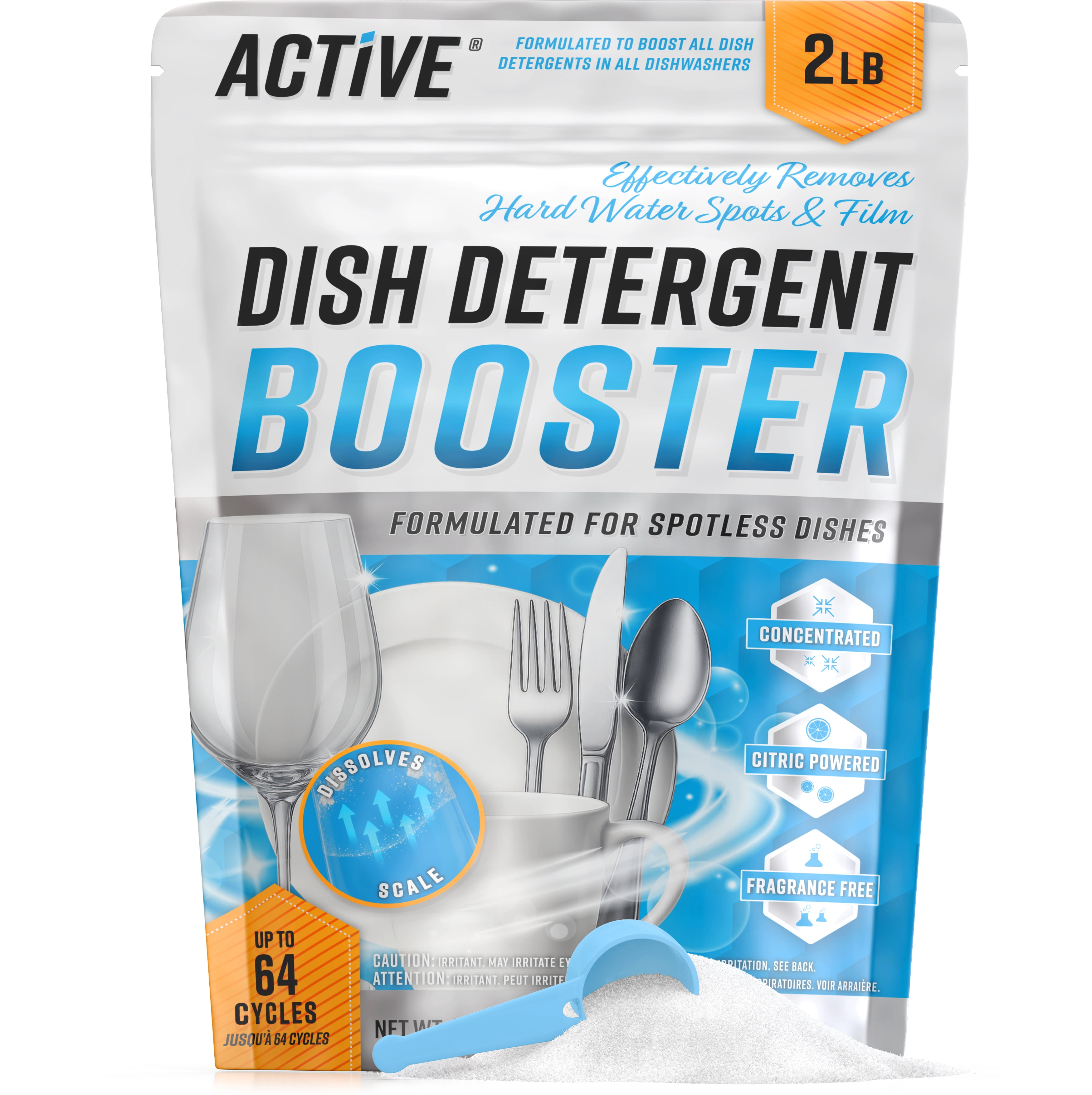 Active Dishwasher Detergent Booster and Rinse Aid Citric Powder for ...