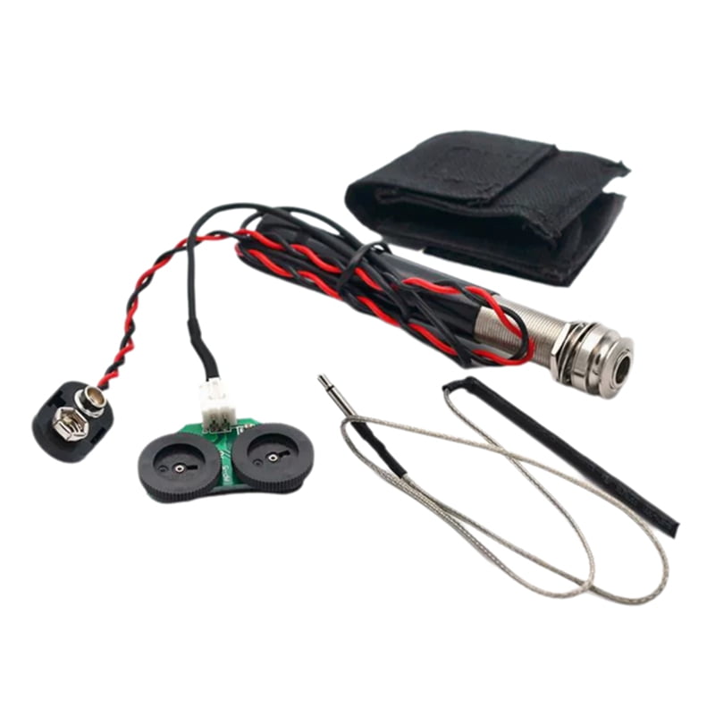 Active Endpin Jack Preamp Piezo Pickup Kit Volume & Tone Control for ...