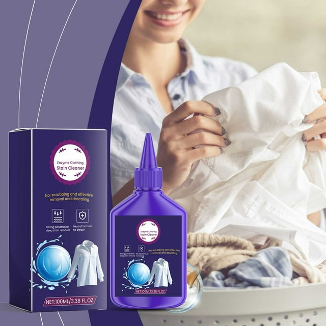Active Enzyme Laundry Stain Remover - Powerful Decontamination for Oil ...