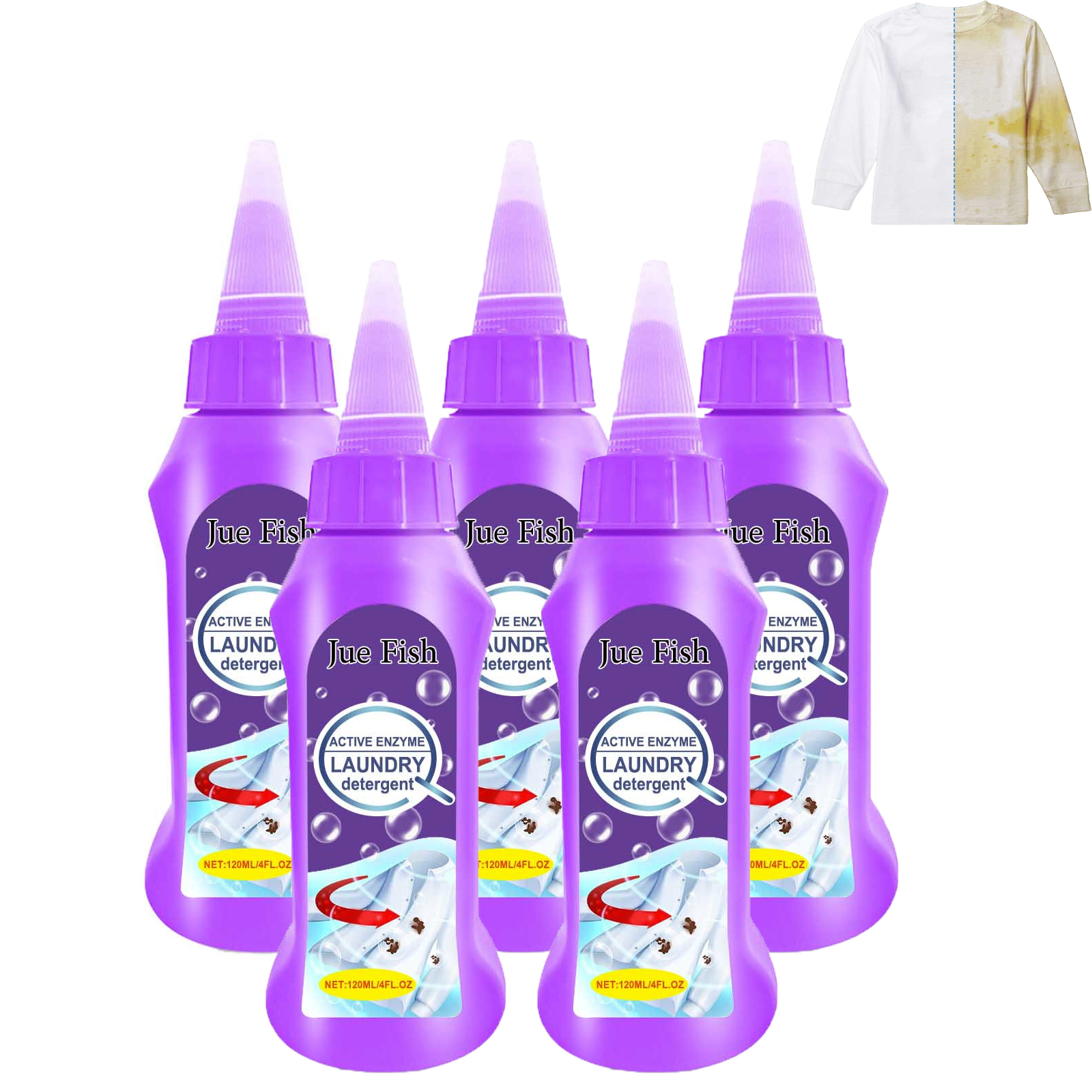 Active Enzyme Laundry Stain Remover, White Shirt Guardian, Garment ...
