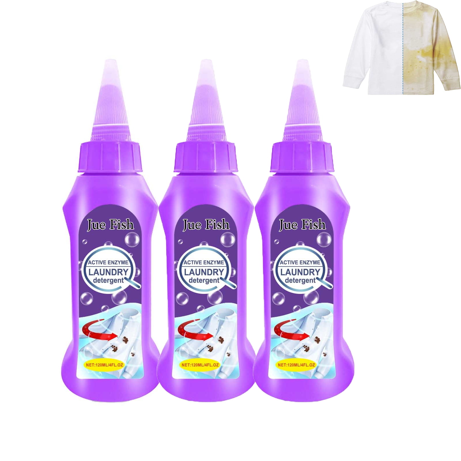 Active Enzyme Laundry Stain Remover, White Shirt Guardian, Garment ...