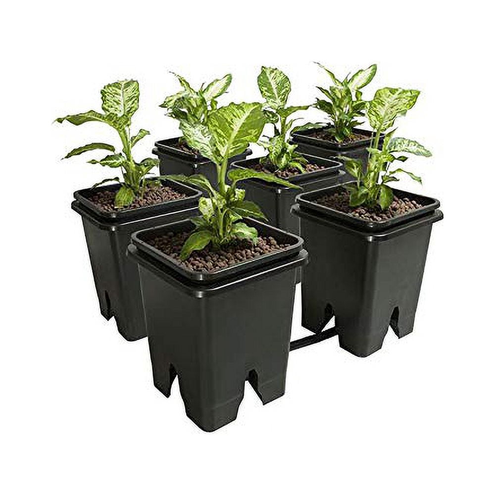 Active GFOE3 2.0 6 Square Pots 5-Gallon 13-Liter Bucket Hydroponic ...