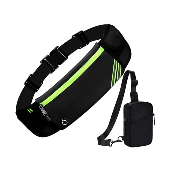 Active Gear Bundle: Running Belt & Mini Sling Bag - Perfect for Fitness ...