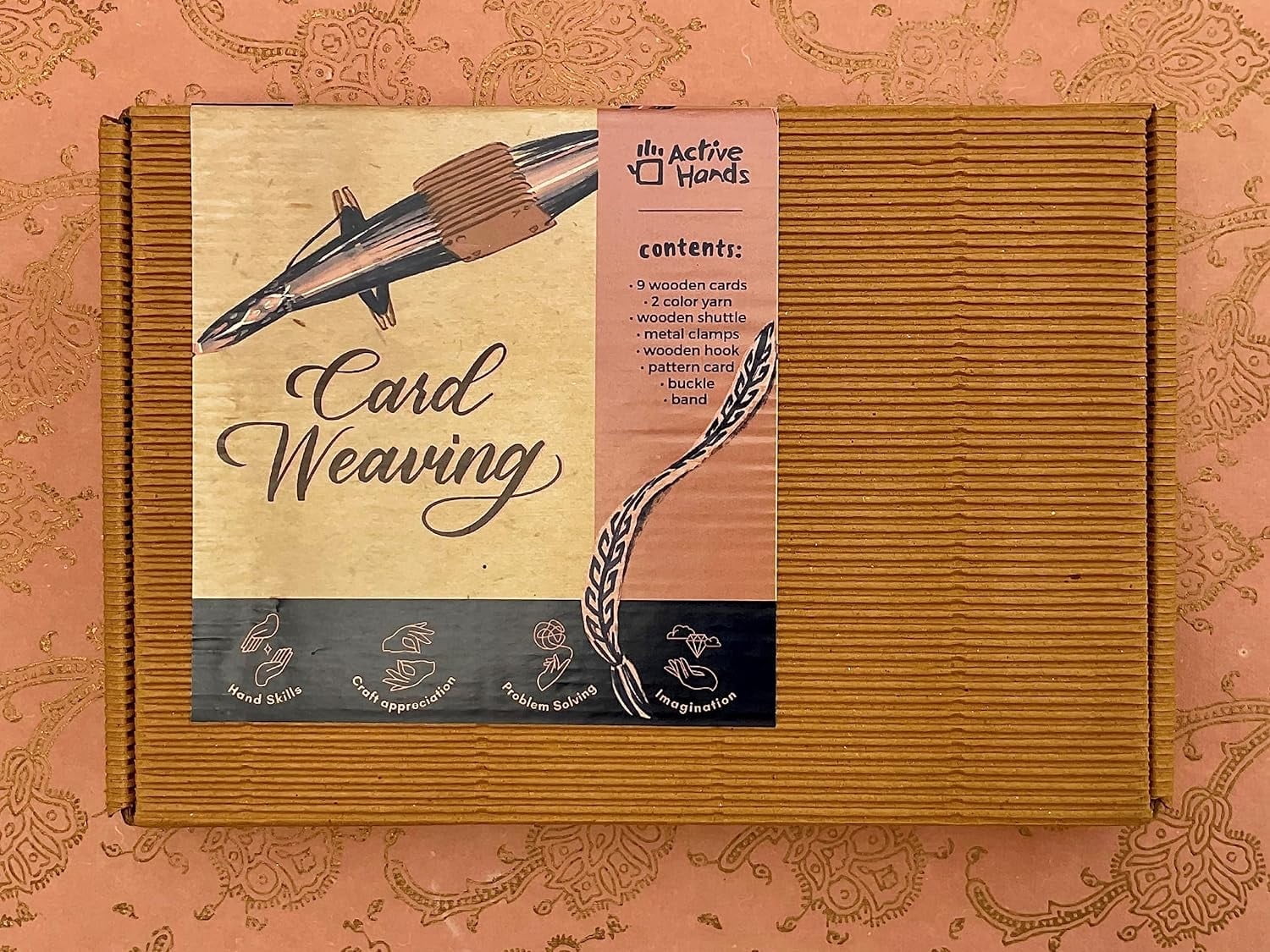 Active Hands Card Weaving Starter DIY Kit With Wooden Tablets, Clamps ...