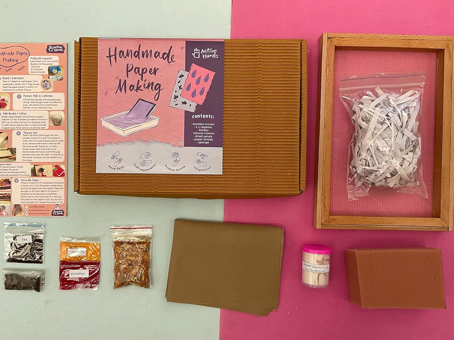Active Hands Handmade Paper Making Kit- Multi Color - Walmart.com