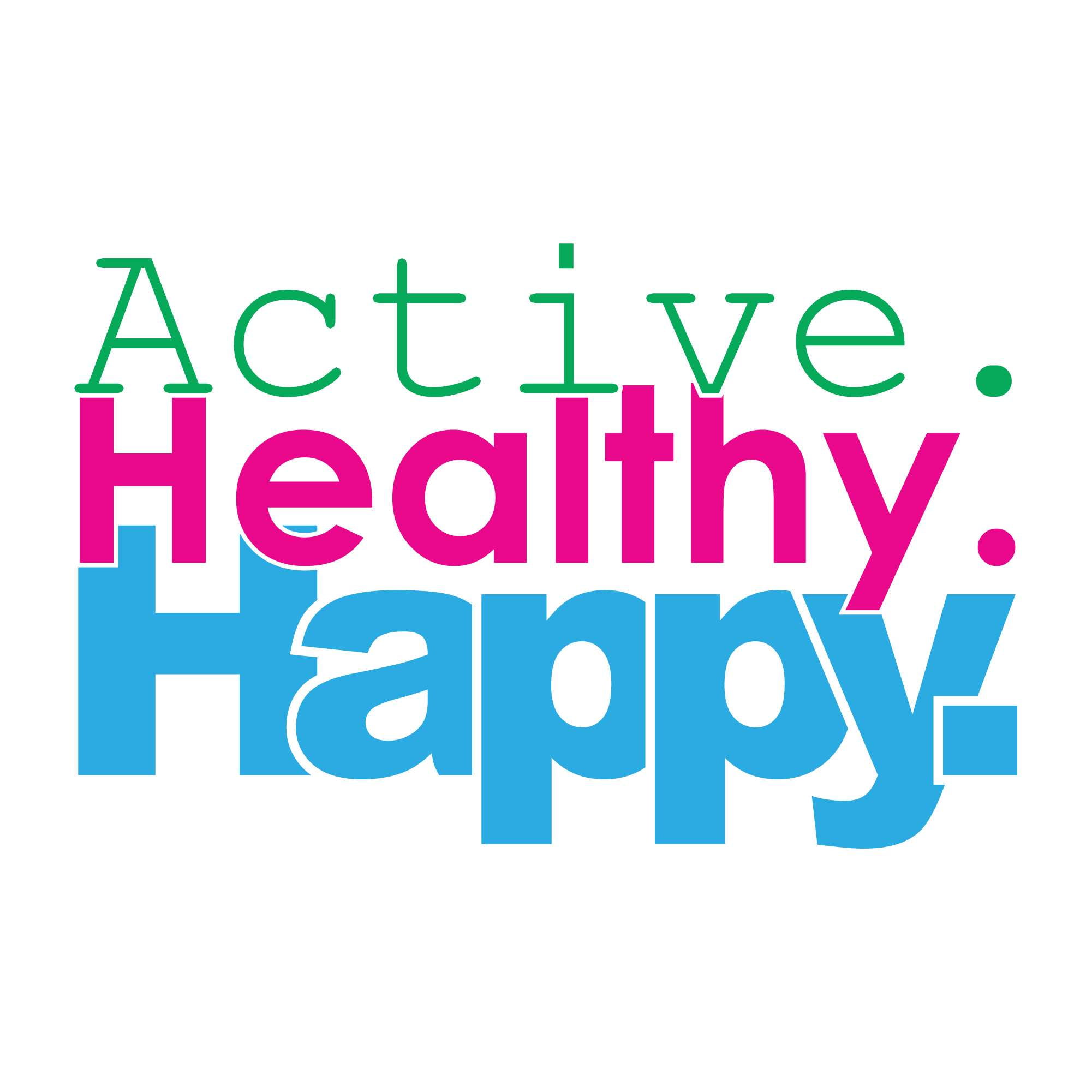 Active Healthy Happy Motivational Quote Inspiring wall Art Design Wall ...