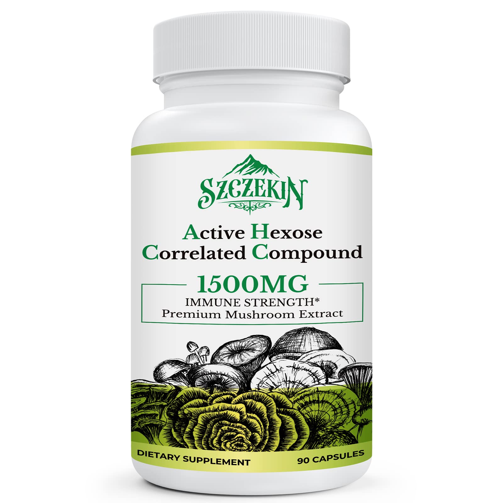 Active Hexose Correlated Compound 1500 mg Supplement, Natural 8 ...