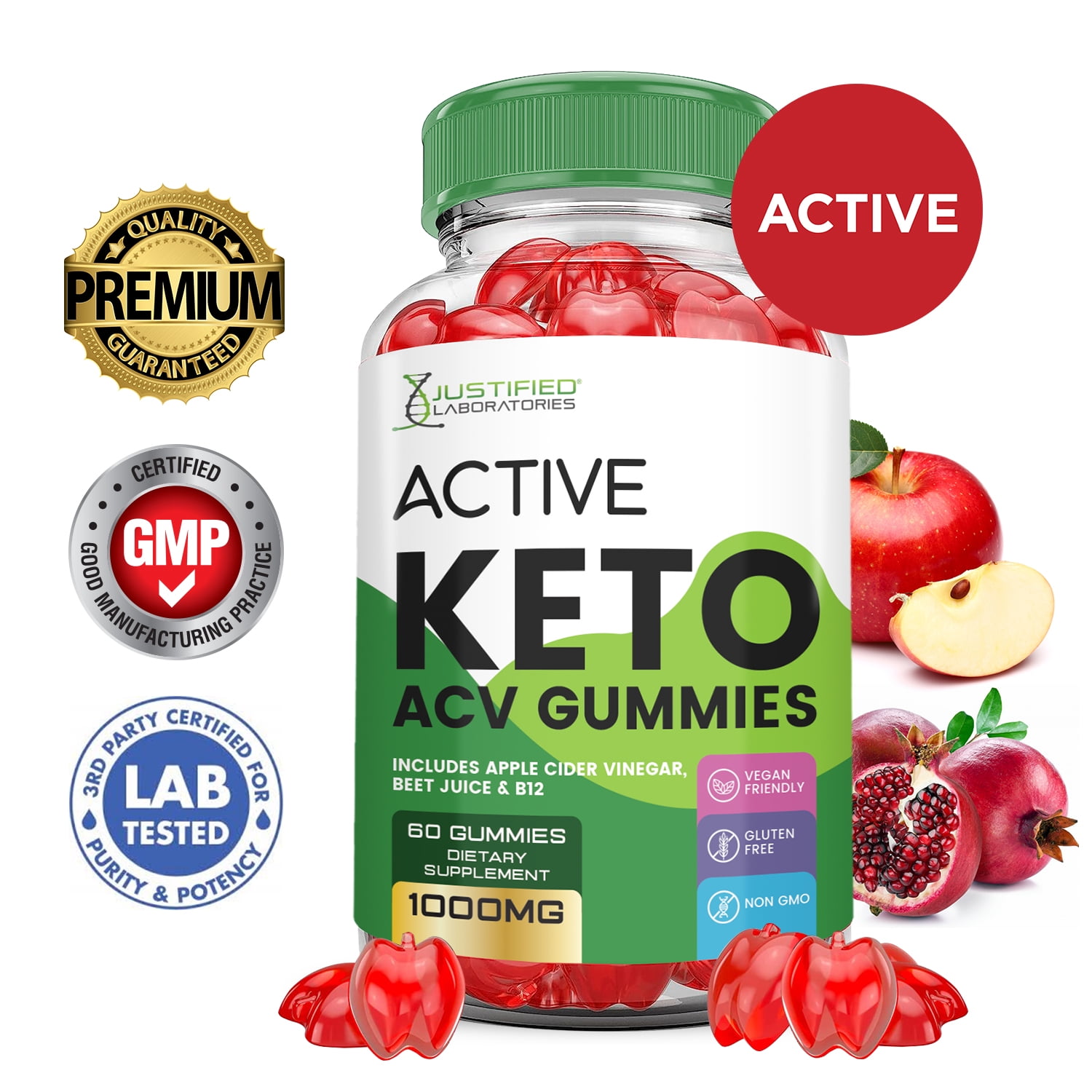 Active Keto ACV 1000MG Gummies - Dietary Supplement, 60 Count - Walmart.com